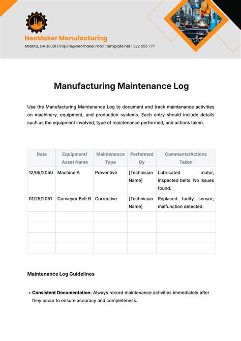 Free Aircraft Maintenance Log Template To Edit Online
