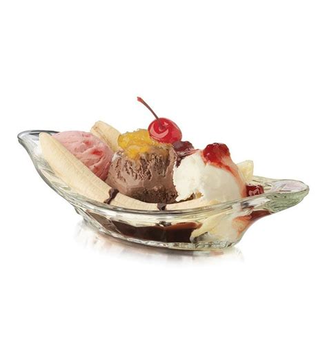 Libbey 228mm Banana Split Glass Dish 12
