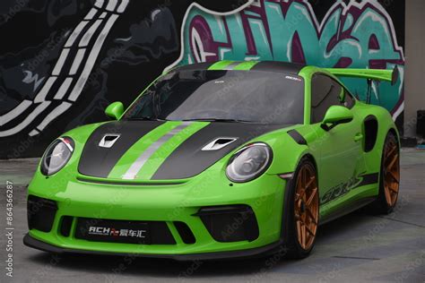 Porsche Gt3 Rs At Juice Mid Year Meet In Paranaque Philippines Stock
