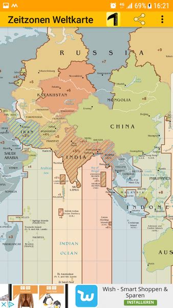 دانلود برنامه Time Zone Map اندروید بازار