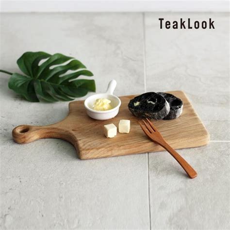 바보사랑 티크룩 티크 원목 일자형 빵트레이 겸용 도마소 홈플러스 택배배송