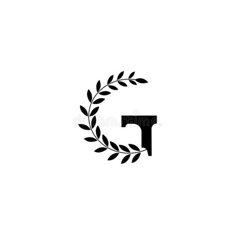 G Letter Logo Illustration Leaf Natural Vector Design Stock Vector