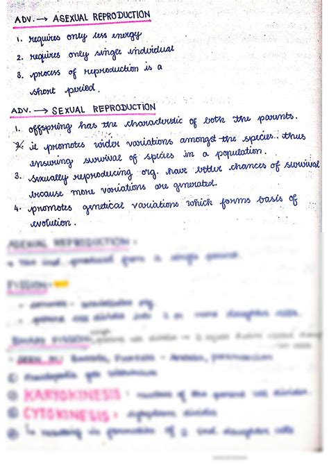 Solution How Do Organisms Reproduce Handwritten Notes Studypool