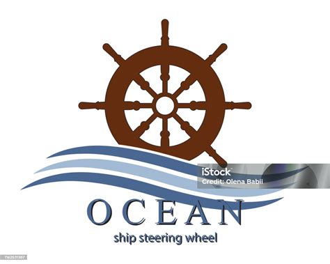 선박 스티어링 휠 기호 바다 크루즈 아이콘입니다 로고 디자인 벡터 일러스트의 간단한 요소입니다 관광객에 대한 스톡 벡터 아트 및 기타 이미지 Istock