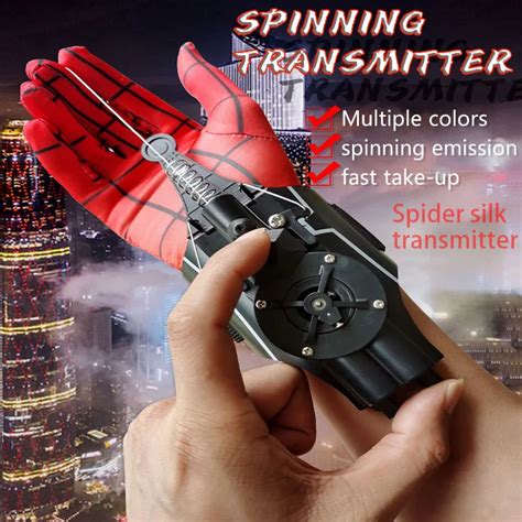 Spiderman Web Shooters Rope Device Cosplay Props Toy Perif Rico