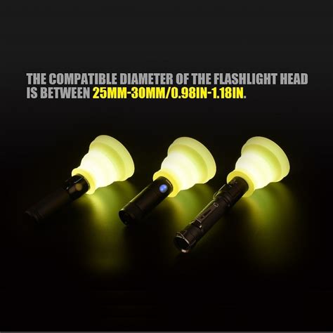 Flashlight Diffuser Compatible Diameter Is Between Grandado