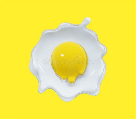 油炸蛋分离真实感3d图标的顶视图 食品插图3d渲染 库存例证 插画 包括有 查出 新鲜 自然 食物 252952236