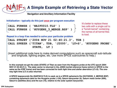 ppt ephemeris subsystem spk focused on reading spk files powerpoint