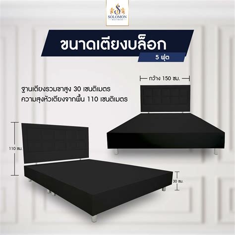 Solomon Mattress เตียงบล็อกมี เตียงบล็อก เตียง ฐานเตียง เฉพาะเตียง