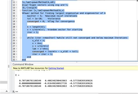 Code In Matlab 1 211pt Power Method And Inverse Iteration A