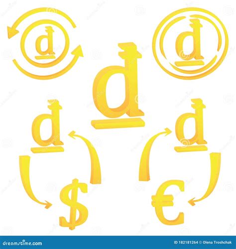 3d Vietnamese Dong Currency Symbol Icon Of Vietnam Vector Illustration