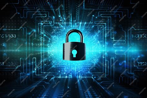 Premium Photo Cyber Security And Protection Of Private Information And Data Concept Locks On Blue