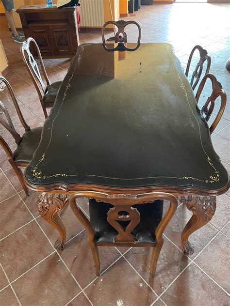 Mesa Silla 7 Madera Siglo Xx Catawiki