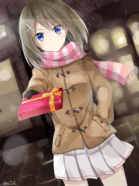 Safebooru 1girl Aa Sin2324 Artist Name Blue Eyes Blush Bow Brown
