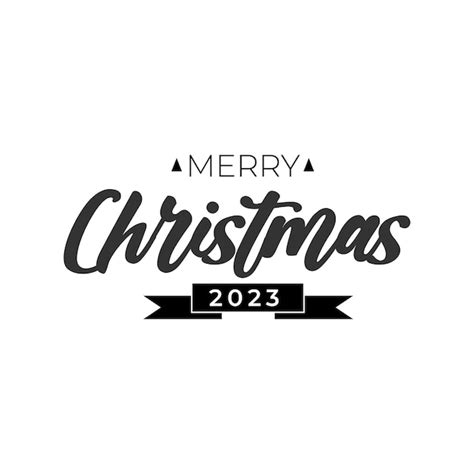 Premium Vector Merry Christmas Vector Text Calligraphic Lettering