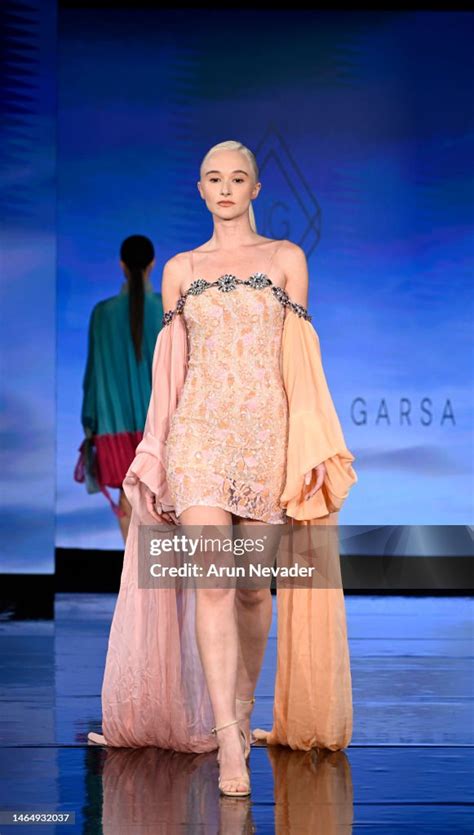 A Model Walks The Runway Wearing Jesus De La Garsa During New York