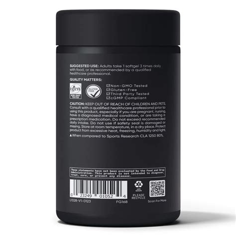 Sports Research Cla 1250 Max Potency 1250 Mg