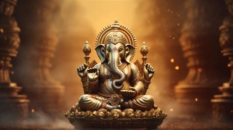 가네샤 신 Lord Ganesha 의 사진 벽지 이미지 동상 프리미엄 사진