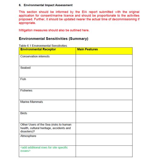 Decommissioning Plan Template Offshore Renewable Energy Decommissioning Guidance Gov Scot