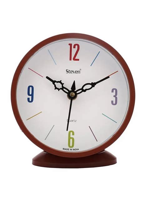 Analog Plastic Brown Cola Round Mini Table Clock For Home At ₹ 299 Piece In New Delhi