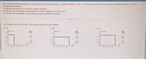 Solved The Random Number Gonerator On Calculators Randomly