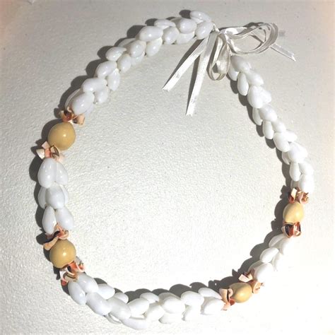 Nwot Extra Large Shells Andkukui Nuts Necklace Gem