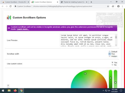 Download Custom Scrollbars For Chrome Firefox And Edge MajorGeeks