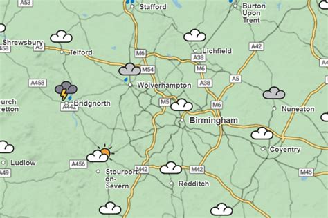 Birmingham Weather Forecast As Thunderstorms Set To Hit Midlands