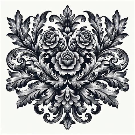 Premium Photo Beautiful Symmetrical Decorative Ornament Generated By Ai