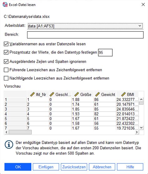 Daten In Spss Importieren Csv Excel Txt Bj Rn Walther