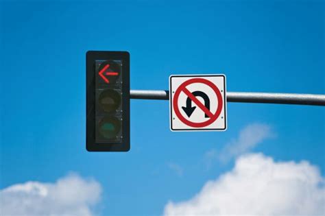 No U Turn Lane Guidance Sign Mr R