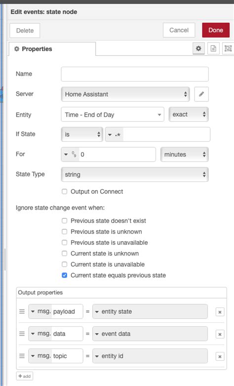 Node Red Using A Home Assistant Helper To Set The Time Of Event