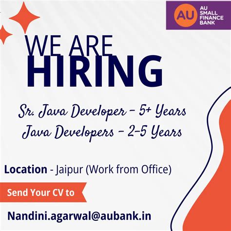 Nandini Agarwal On Linkedin Hi Linkes We Are Hiring For Java