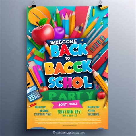 Back School Colorful Poster Images Free Download On Freepik