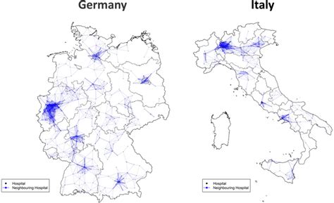 Illustration Of Spatial Weight Matrices For Germany And Italy Source