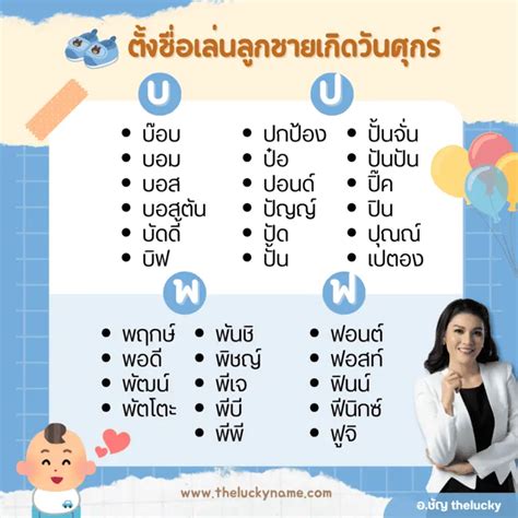 มัดรวม 550 ตั้งชื่อเล่นลูกชาย ลูกสาว เกิดวันศุกร์ ใช้ชื่อมงคล ชีวิต