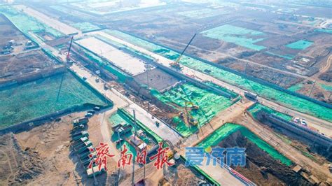 济南起步区黄河大道二期工程三标段建设加速推进 济南社会 舜网新闻