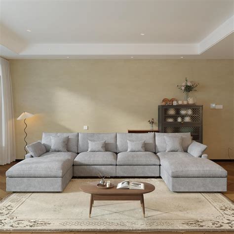 Jach U Shaped Sectional Couches For Living Room Cloud