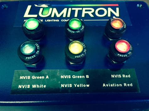 Press To Test Lumitron Aerospace Lighting Components