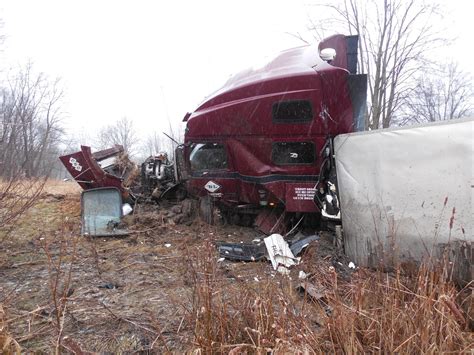 Truck Crash Spills Load Of Potatoes On I 94 Driver Hurt