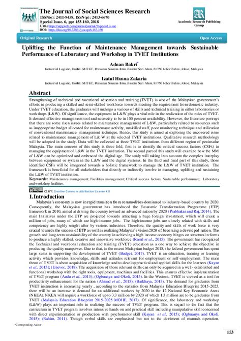 Pdf Uplifting The Function Of Maintenance Management Towards