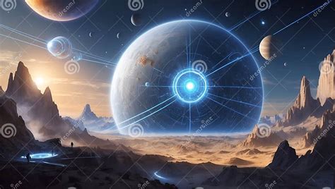 QuantumQuotient Expedition: DataEclipse S Tomorrow Unveiled. AI Generate Stock Illustration ...
