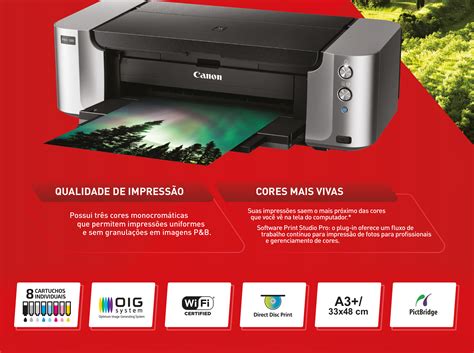 Impressora Fotogr Fica Jato Detinta Pro A Loja Canon