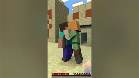 Alex Kisses Herobrine In Minecraft Trand Funny Youtubeshorts Minecraft Youtube