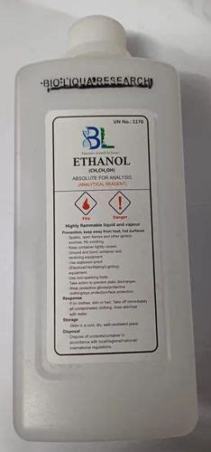 Absolute Ethanol At Best Price In Bengaluru By Bio Liqua Research Private Limited Id