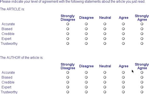 Screenshot Of Survey Credibility Questions Download Scientific Diagram
