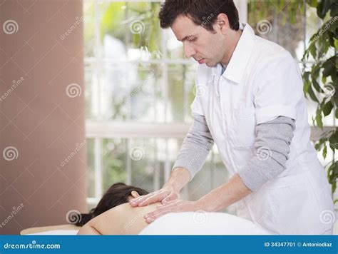 Young Masseuse At Work Stock Image Image Of Female Stress 34347701