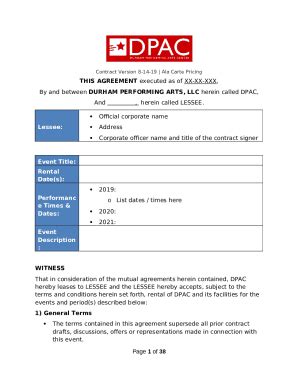 Page 1 Of 36 THIS AGREEMENT Executed As Of XX Doc Template PdfFiller