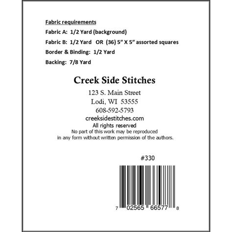 Lattice Work Pattern