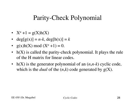 Ppt Cyclic Codes Powerpoint Presentation Free Download Id842764